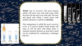 Lesson 3 - Reactivity of Metals Science 8.pptx