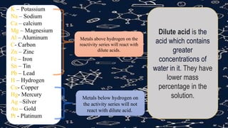 Lesson 3 - Reactivity of Metals Science 8.pptx
