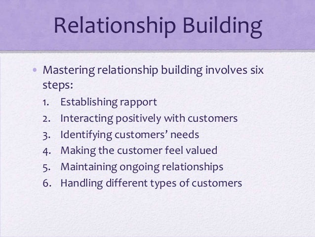Lesson 3: Relationship Building