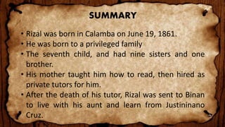 lesson 3-RIZAL'S LIFE FAMILY, CHILDHOOD, EARLY EDUCATION (1).pptx