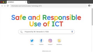 HELE 5 Lesson 3: Safe and Responsible Use of ICT | PPTX