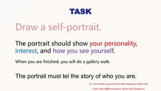 Lesson 3 - Self Portrait .pptx | Painting | Arts and Crafts