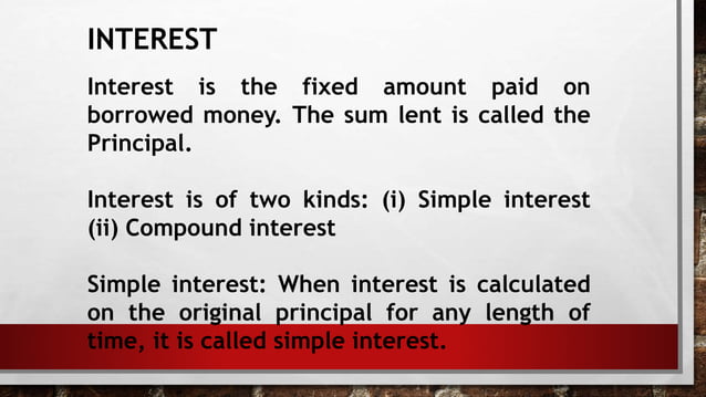 Lesson 3 simple interest | PPTX | Stocks and Bonds | Personal Investing