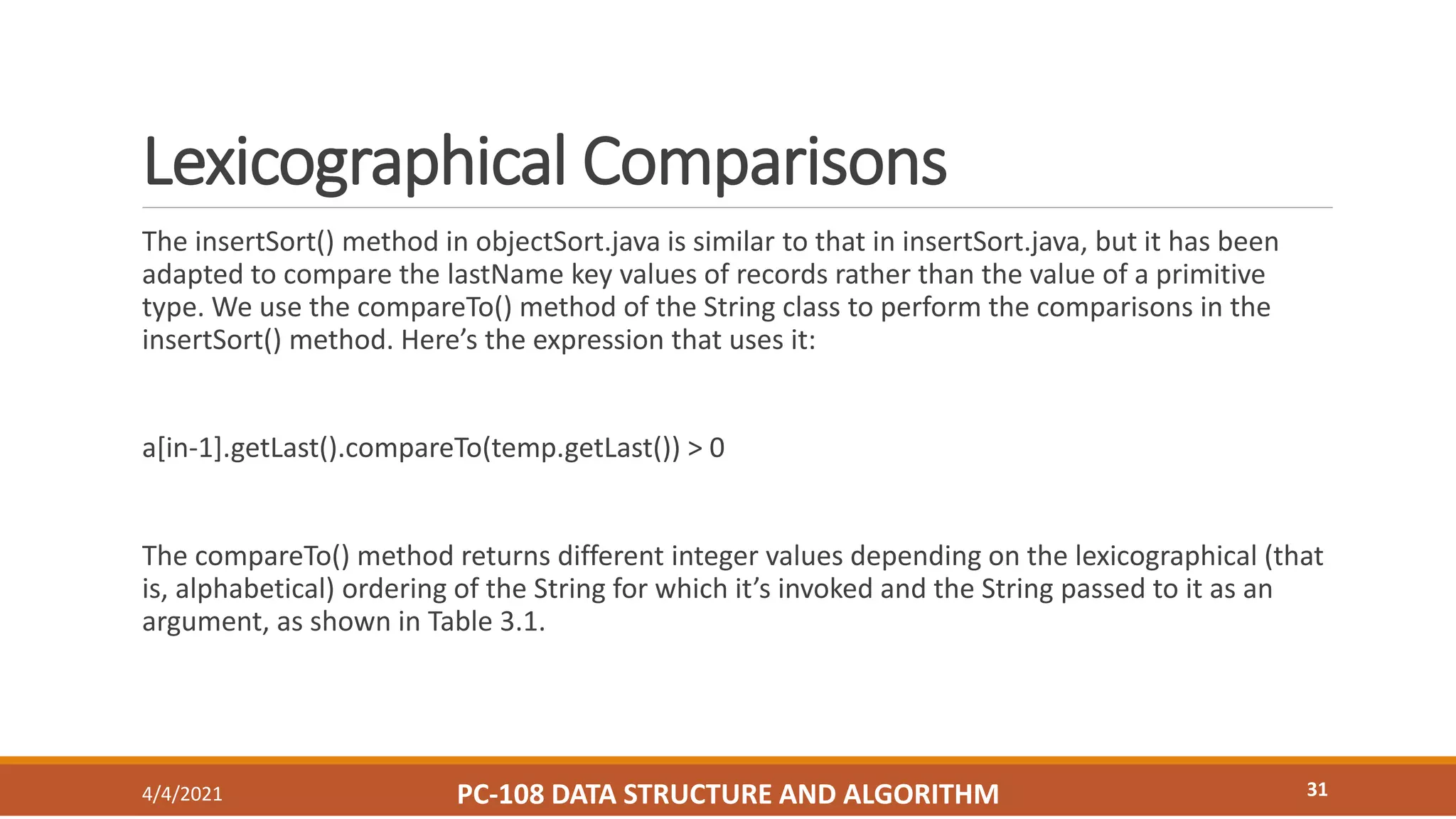 Lesson 3 simple sorting | PDF