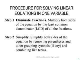 Lesson 3 solving linear & quadratic equations | PPT | Stocks and Bonds ...