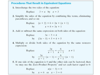 Lesson 3 solving linear & quadratic equations | PPT