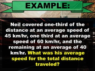 Speed, distance, & time | PPTX