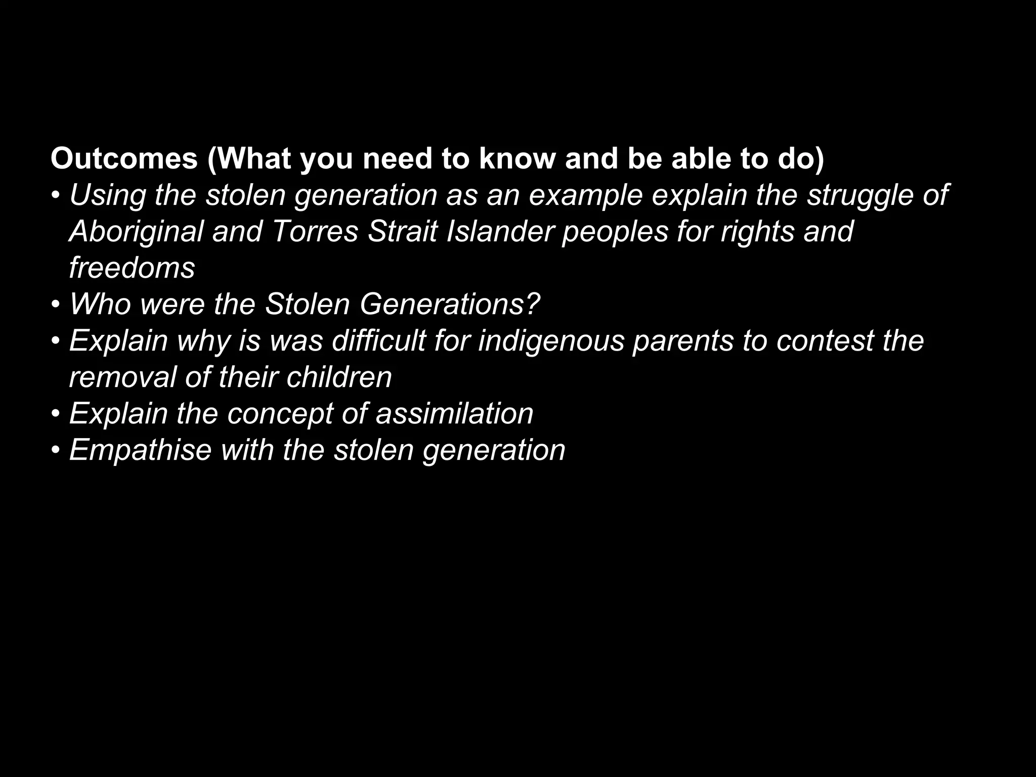 Lesson 3 stolen generations | PPTX