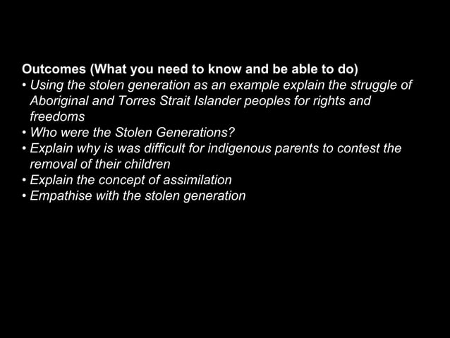 Lesson 3 stolen generations | PPTX
