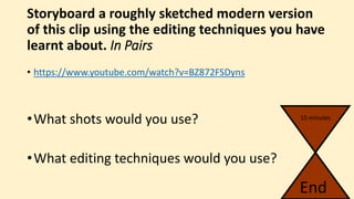 Lesson 3 storyboarding as edit planning | PPTX | Video Production ...