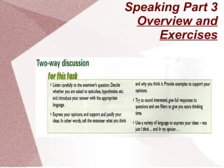 IELTS SPEAKING PART 3 | ODP