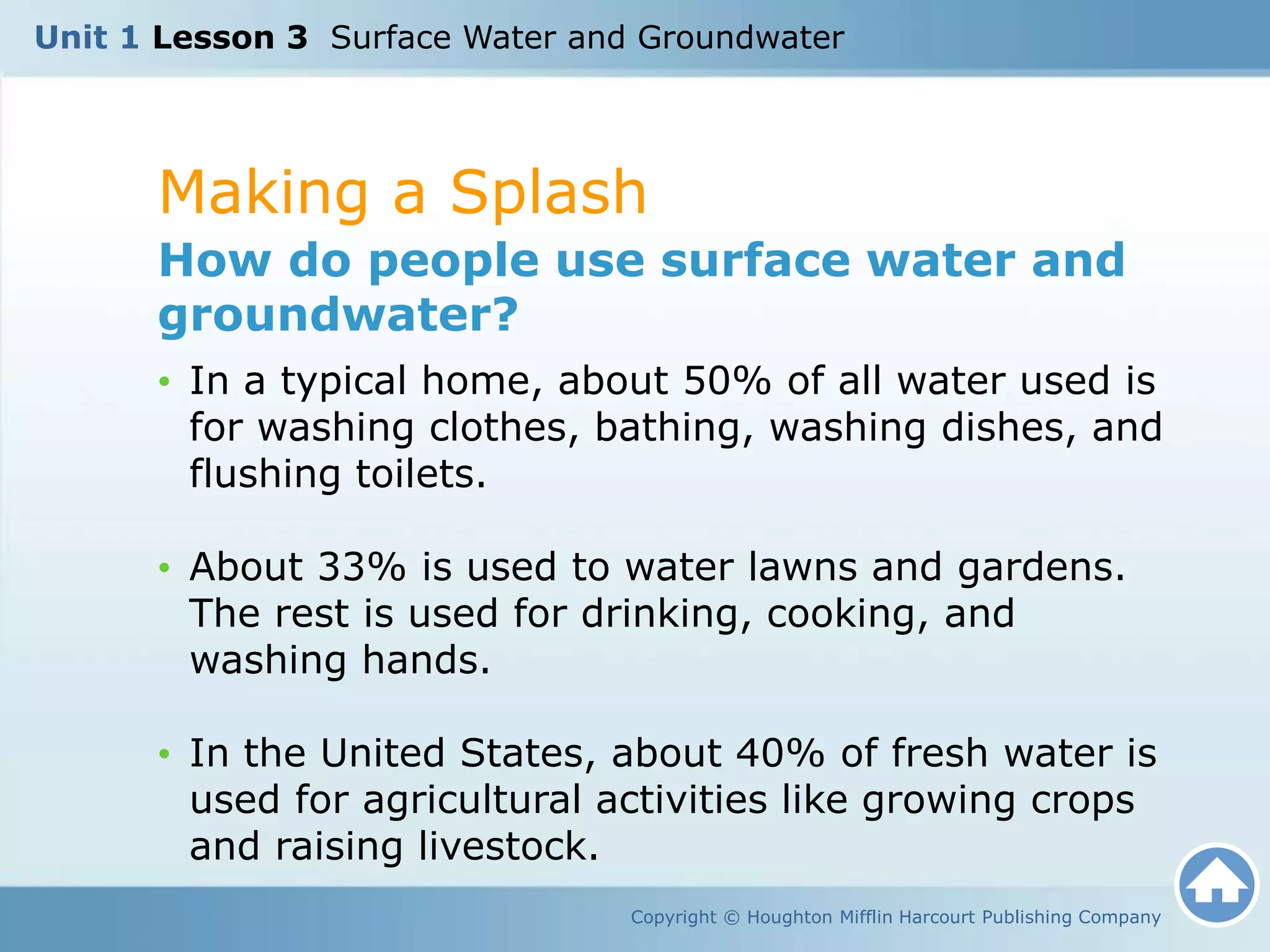 Lesson 3 surface water and groundwater | PPTX