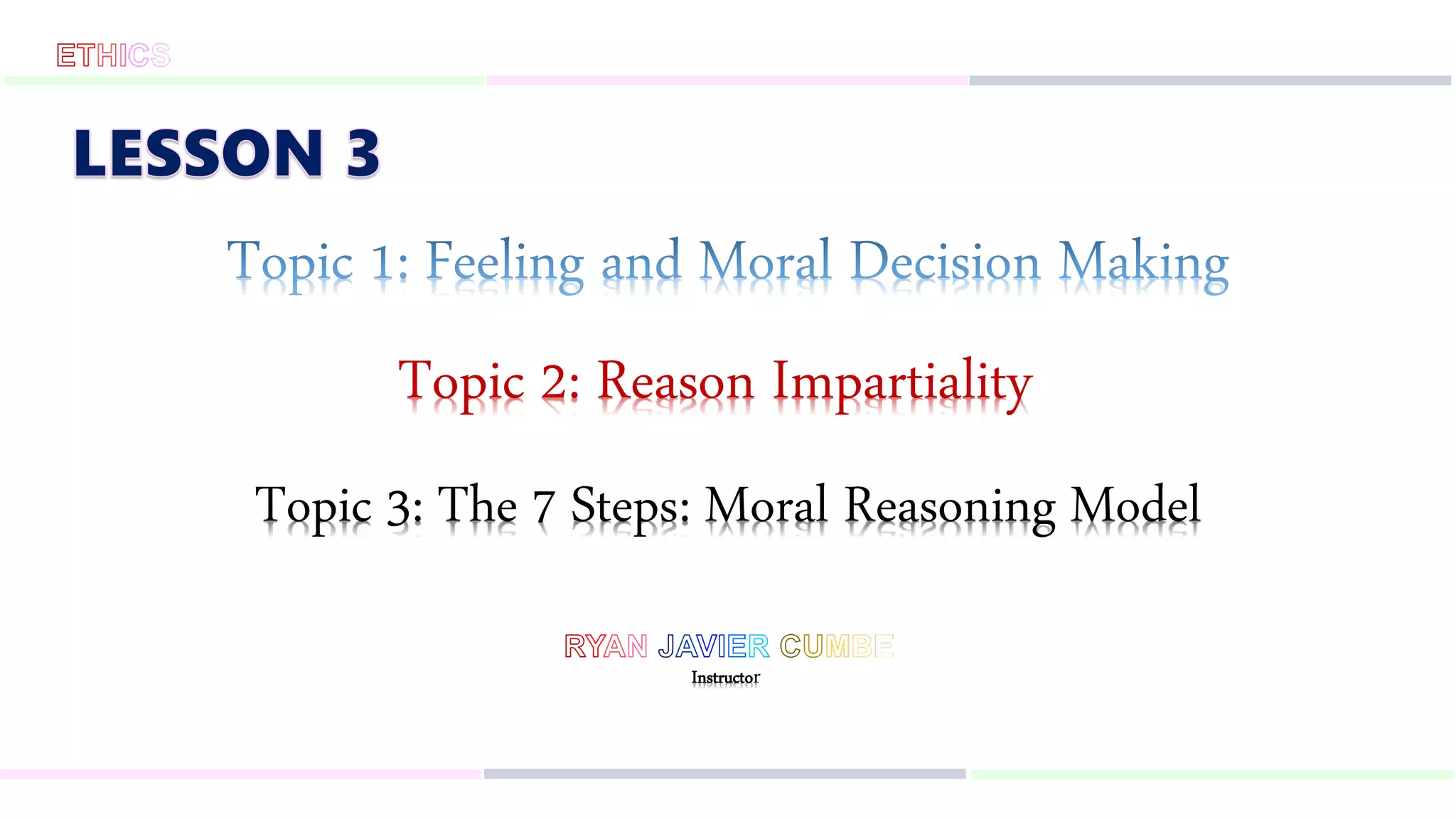 LESSON 3: TOPIC 1-3 | PPTX