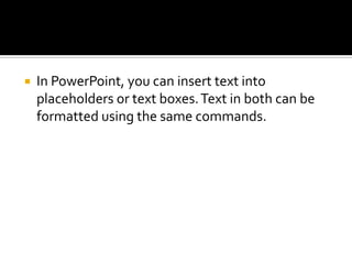 Lesson 3 text basics ( powerpoint) | PPTX