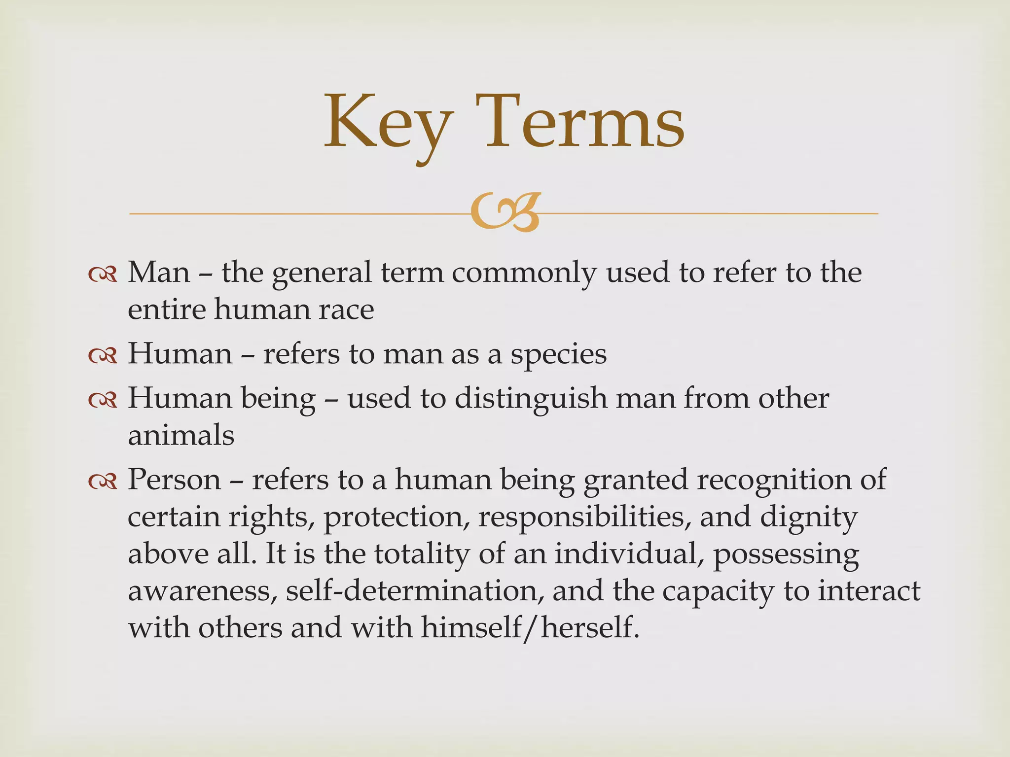 Lesson 3 the human as an embodied spirit | PPTX