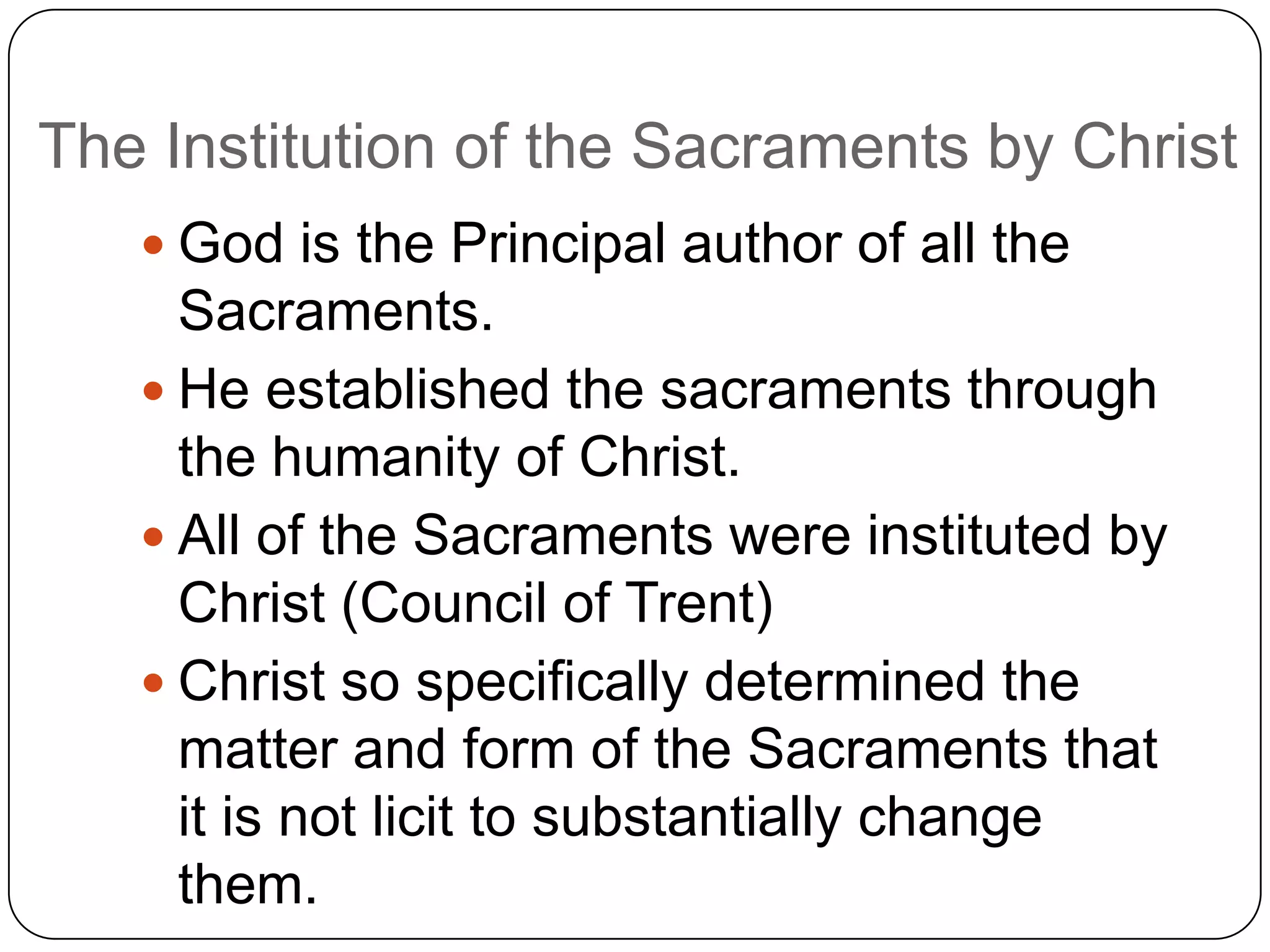 Lesson 3 the sacraments | PPTX