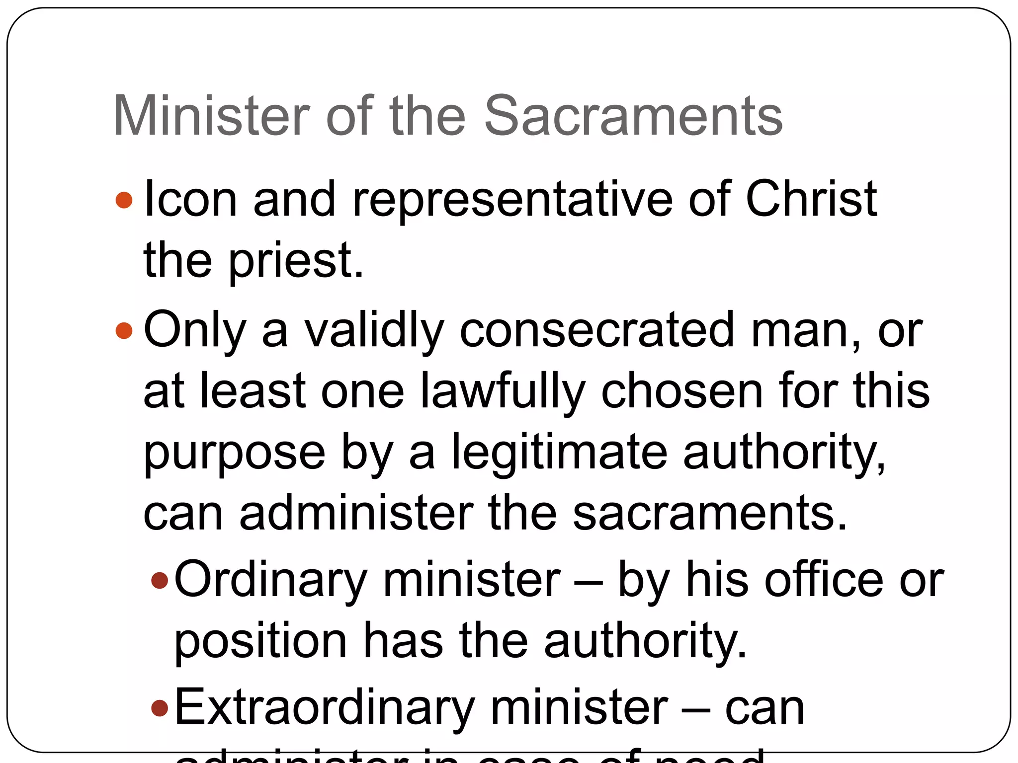 Lesson 3 the sacraments | PPTX