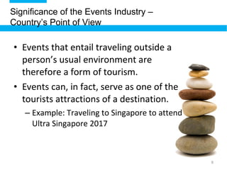Lesson 2 - the significance of the events industry | PPT
