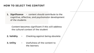 LESSON 3- THREE WAYS OF APPROACHING THE CURRICULUM -CONTENT PROCESS ...