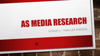 AS G321 Media Studies Coursework Task 1 | PPT