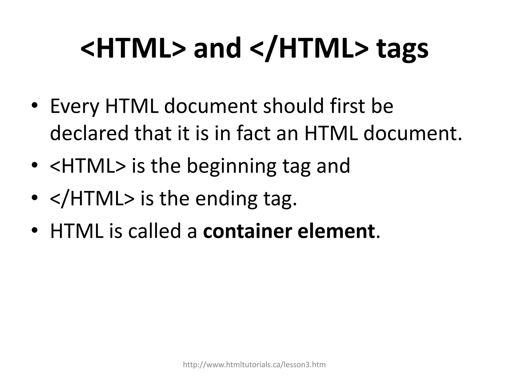 Lesson 3 understanding the basic tags updated | PPT