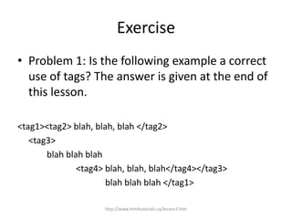 Lesson 3 understanding the basic tags updated | PPT