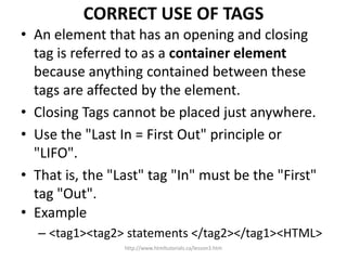 Lesson 3 understanding the basic tags updated | PPT