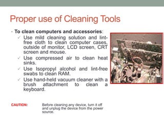 Lesson 3 using hand tools | PPTX | Computer Peripherals | Computing