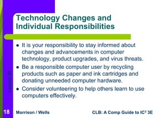 Computer Literacy Lesson 30 | PPTX | Computing | Technology & Computing
