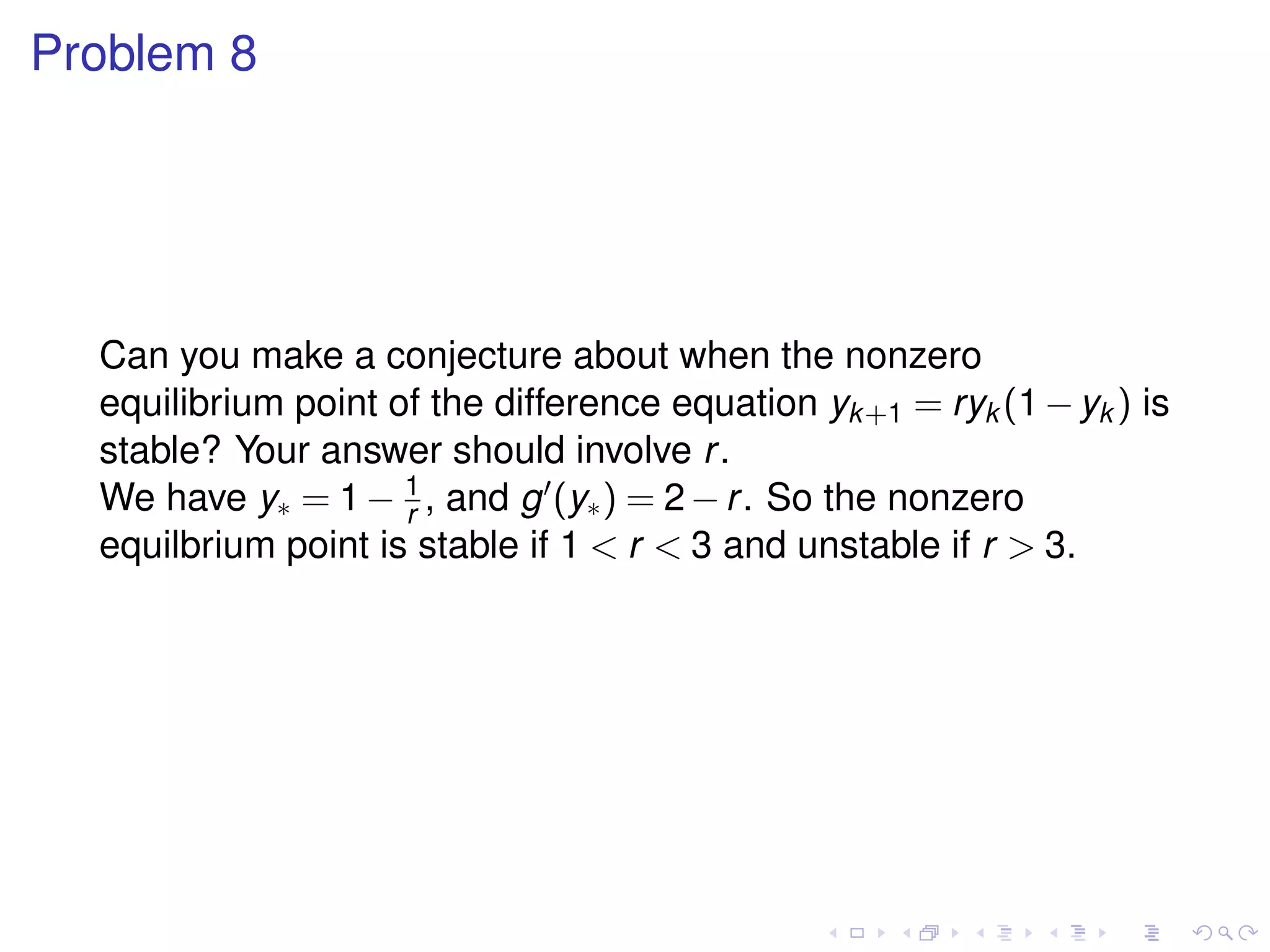 Lesson30 First Order Difference Equations Slides Pdf