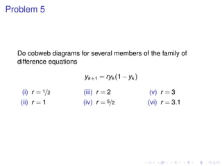 Lesson30 First Order Difference Equations Slides | PDF