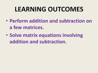 Addition and Subtraction | PPT
