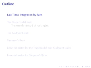 Lesson 31: Numerical Integration | PDF