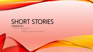 SHORT STORIES | PPT