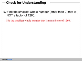 Lesson 33 Powerpoint | PPT