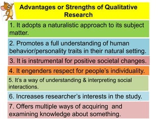 Qualitative Research: Importance in Daily Life | PPTX
