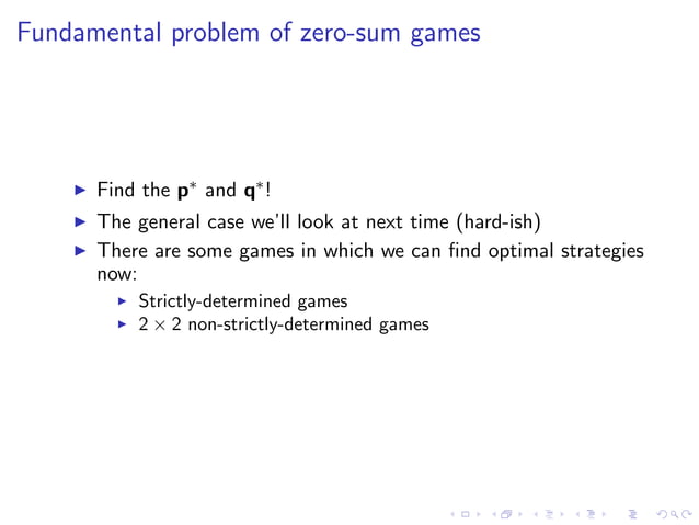 Lesson34 Intro To Game Theory Slides | PPT