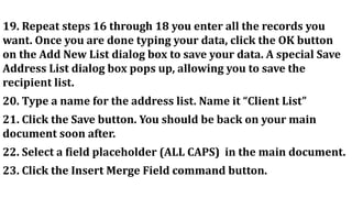 Lesson 3 advanced word processing skills | PPTX