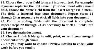 Lesson 3 advanced word processing skills | PPTX