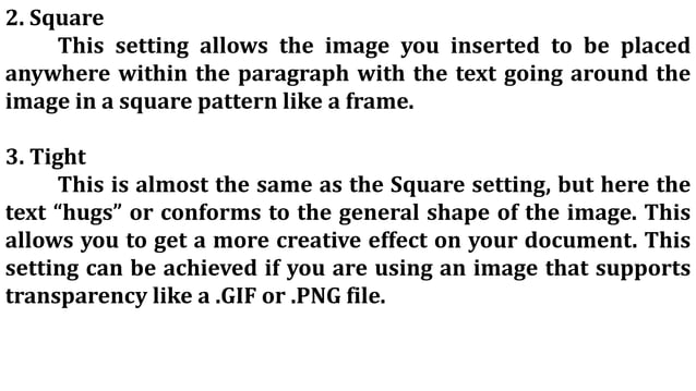 Lesson 3 advanced word processing skills