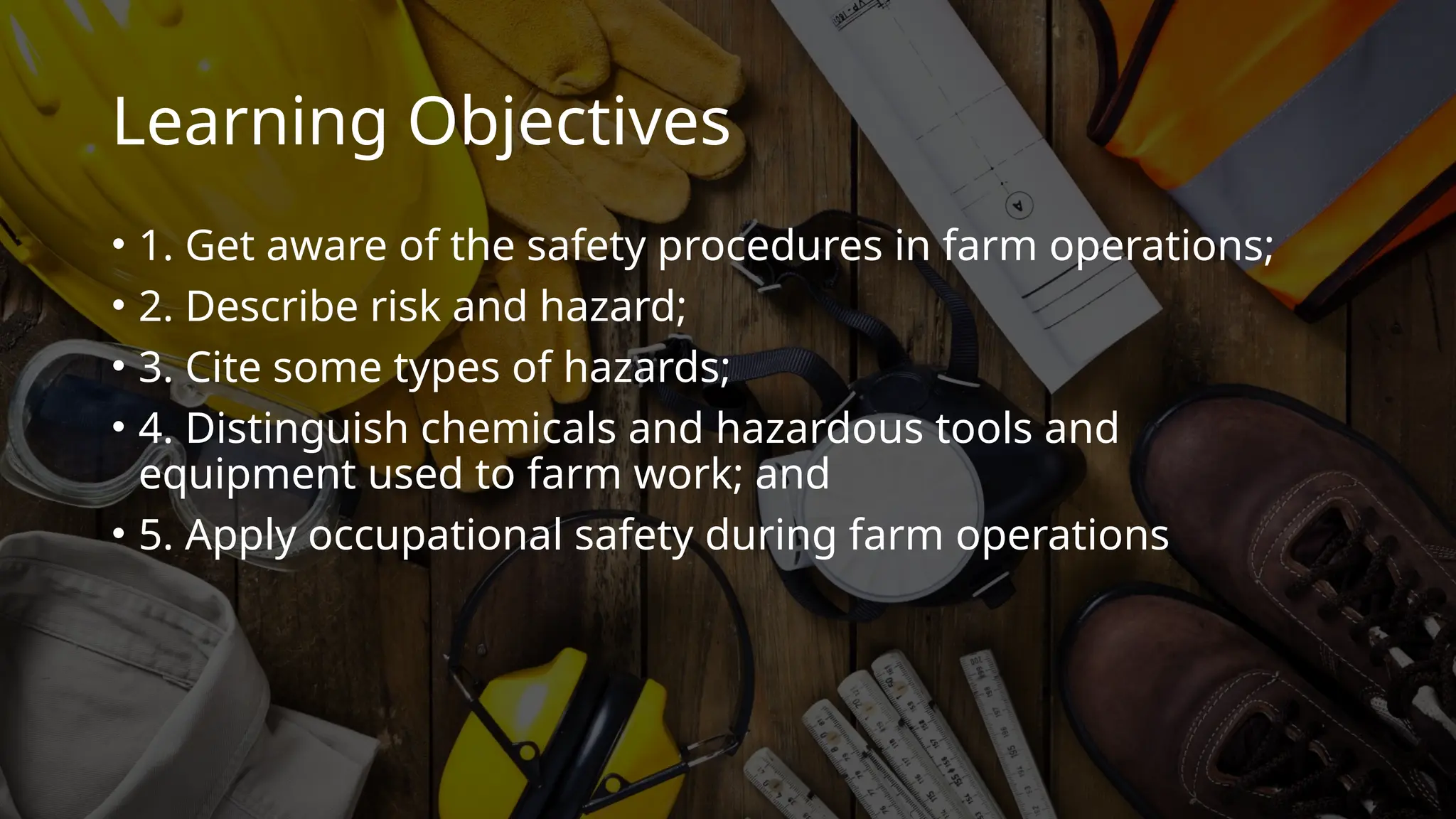 Grade 7-TLE-AFA Lesson 3: Applying Safety Measures in farm Operations ...