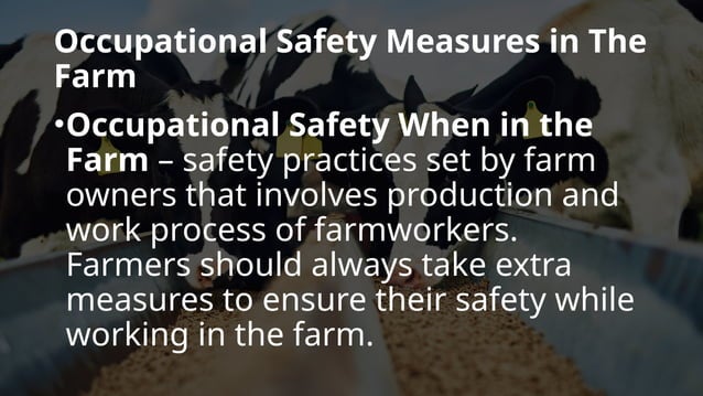 Grade 7-TLE-AFA Lesson 3: Applying Safety Measures in farm Operations-MATATAG Curriculum Quarter ...