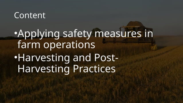 Grade 7-TLE-AFA Lesson 3: Applying Safety Measures in farm Operations-MATATAG Curriculum Quarter ...