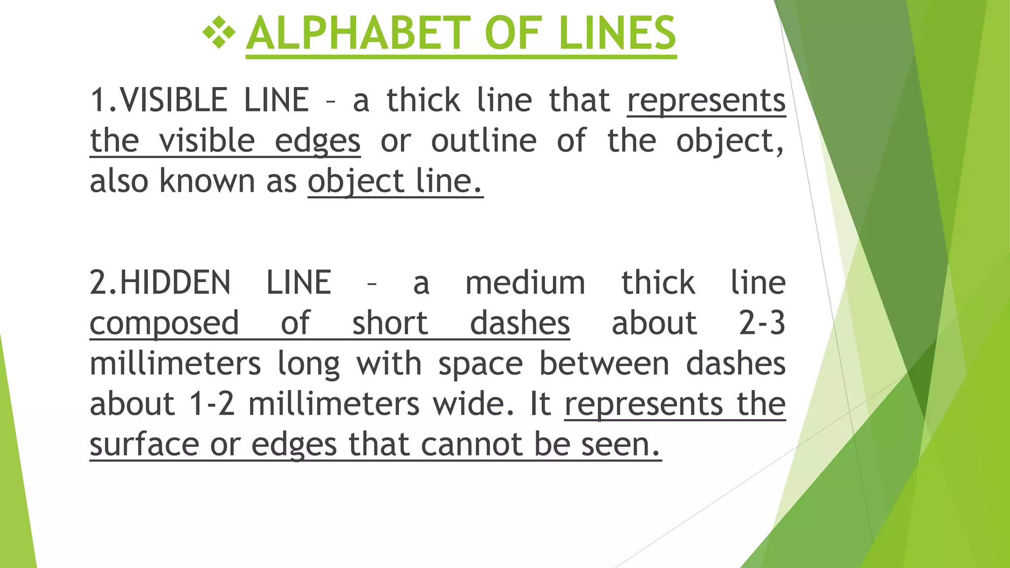 alphabet of lines | PPTX