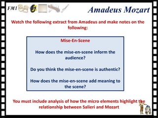 Lesson 2 analysis of Amadeus | PPT