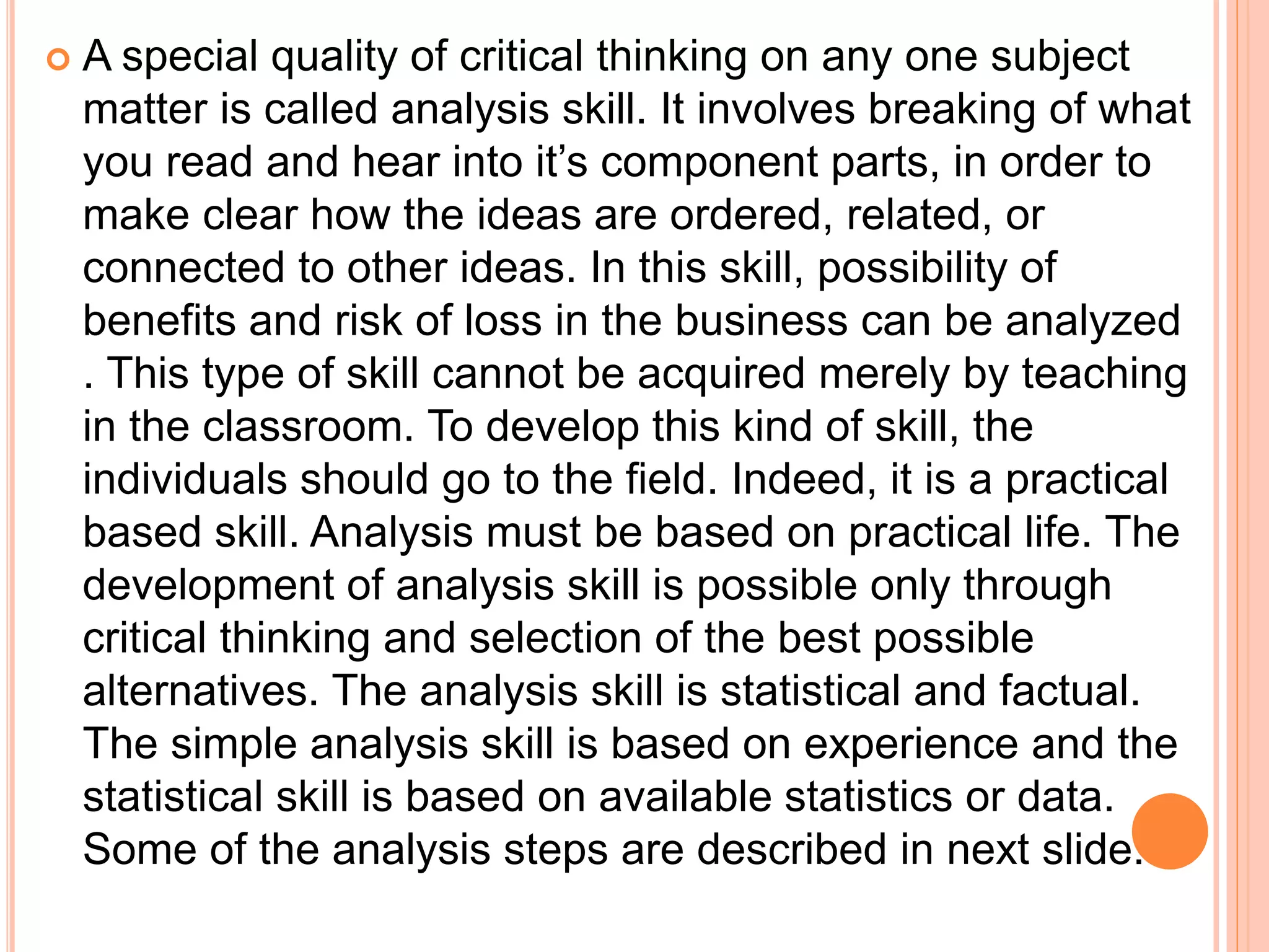 Lesson 3 analysis skill | PPTX