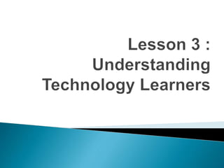 EdTEch 2 : Lesson 3 and 4 | PPT