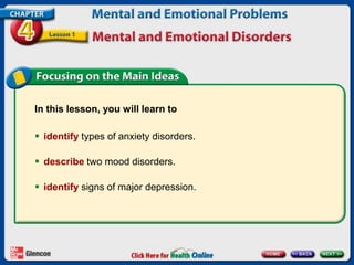 Lesson3AnxietyDisorders,OtherMentalIllnessesandDepression.pptx