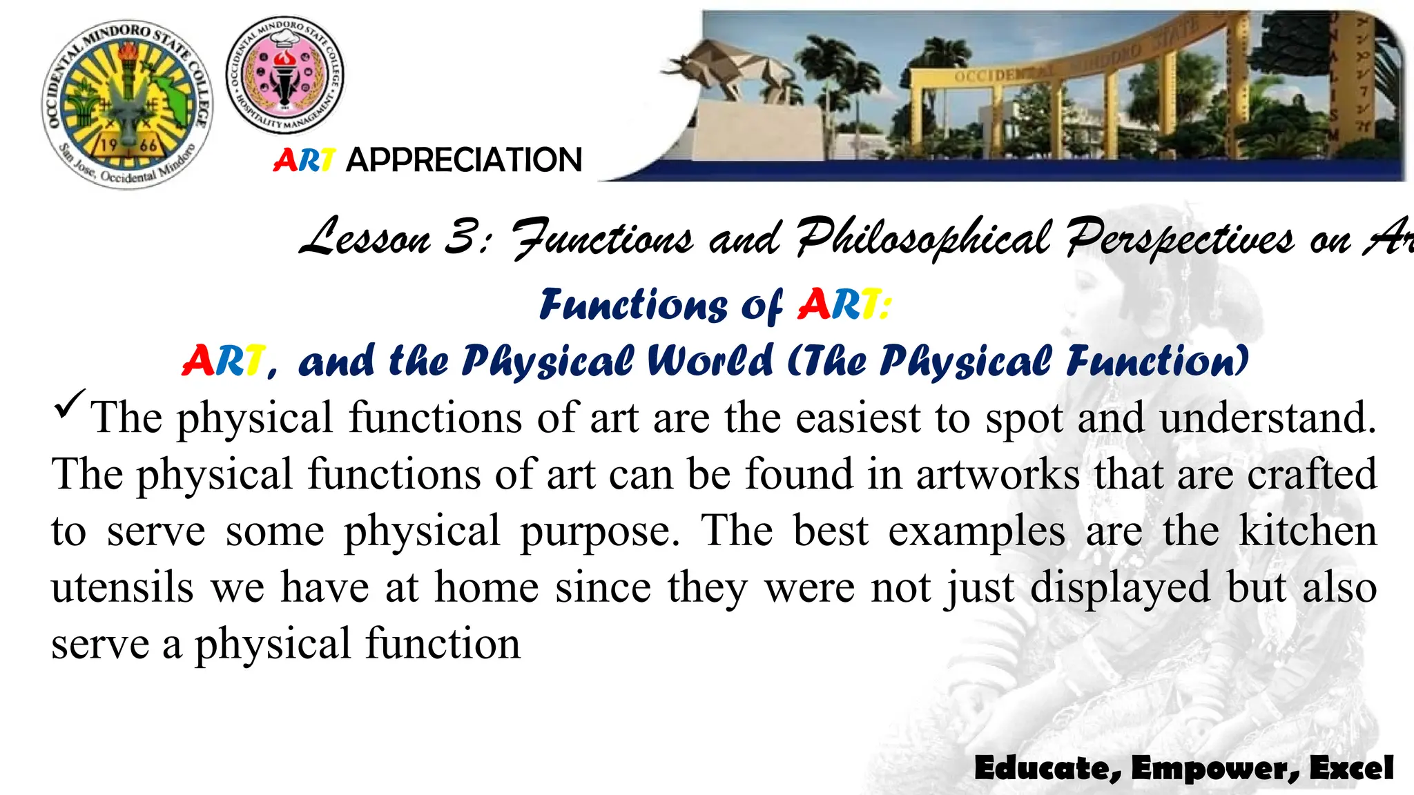 Lesson 3 Art Appreciation functions of art.pptx