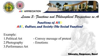 Lesson 3 Art Appreciation functions of art.pptx